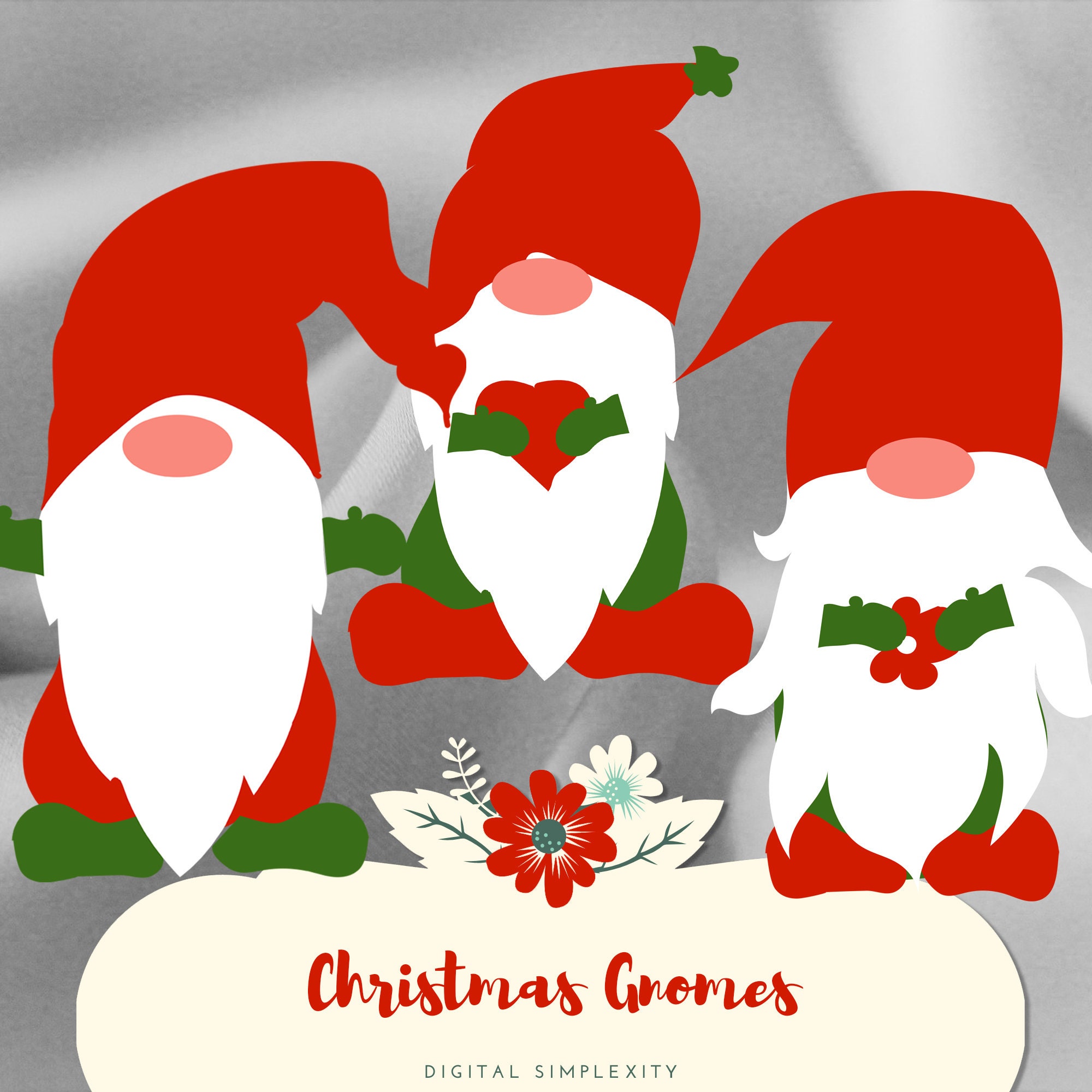 Christmas Gnome SVG PNG Gnome Clipart Merry Christmas Svg - Etsy