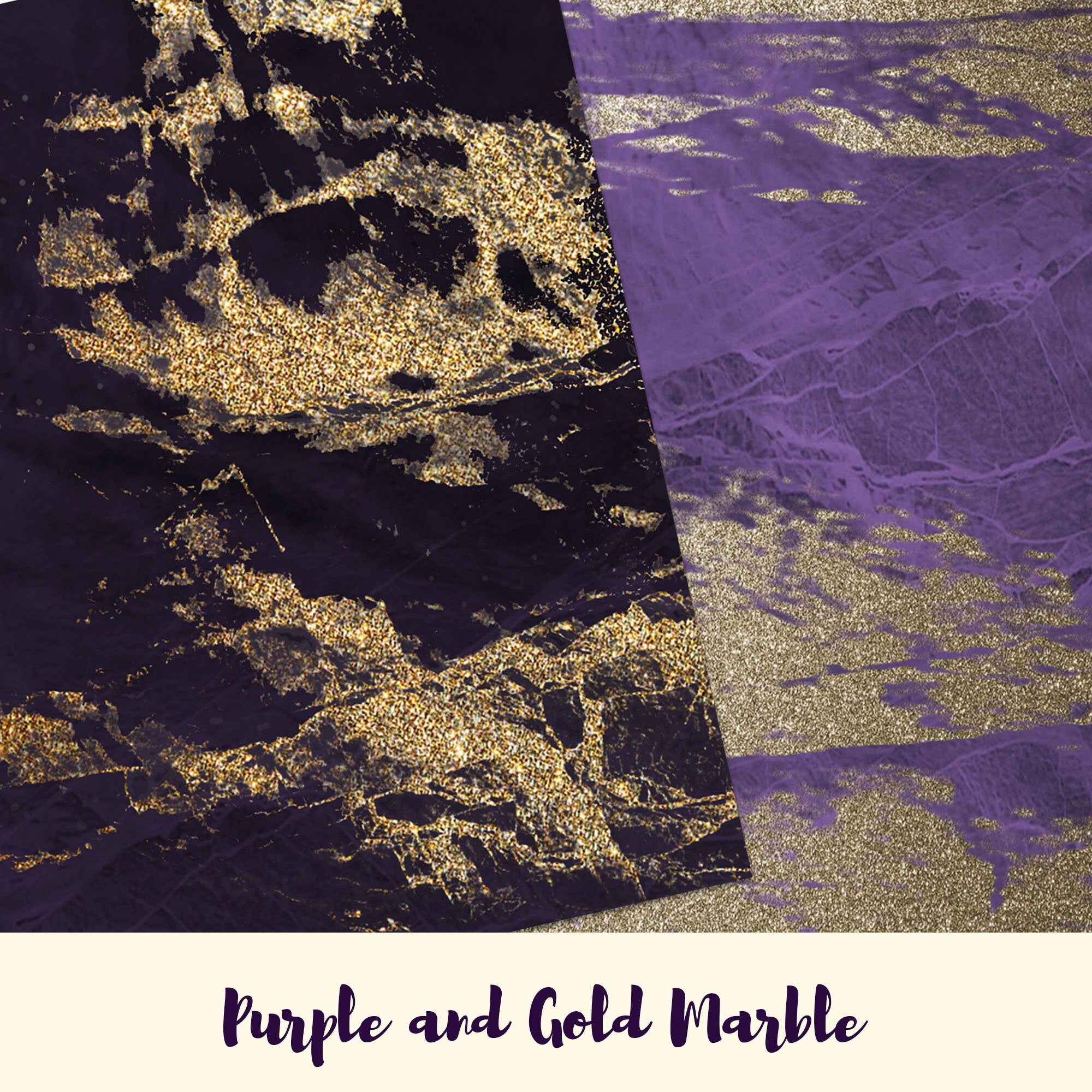 Valentine Digital Paper Purple and Gold Scrapbook Paper - Etsy