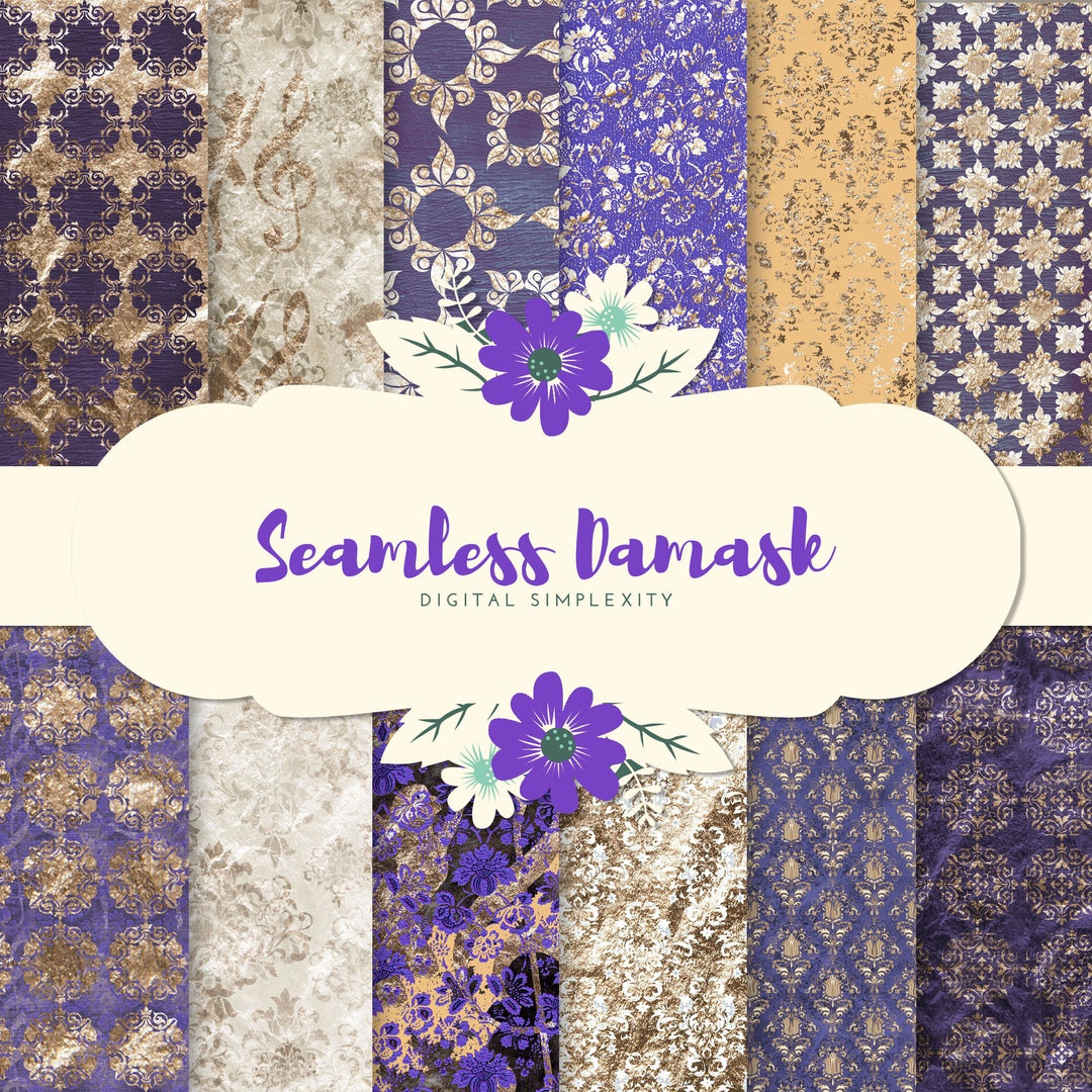 Seamless Digital Paper Scrapbook Paper Printable Seamless Pattern ...