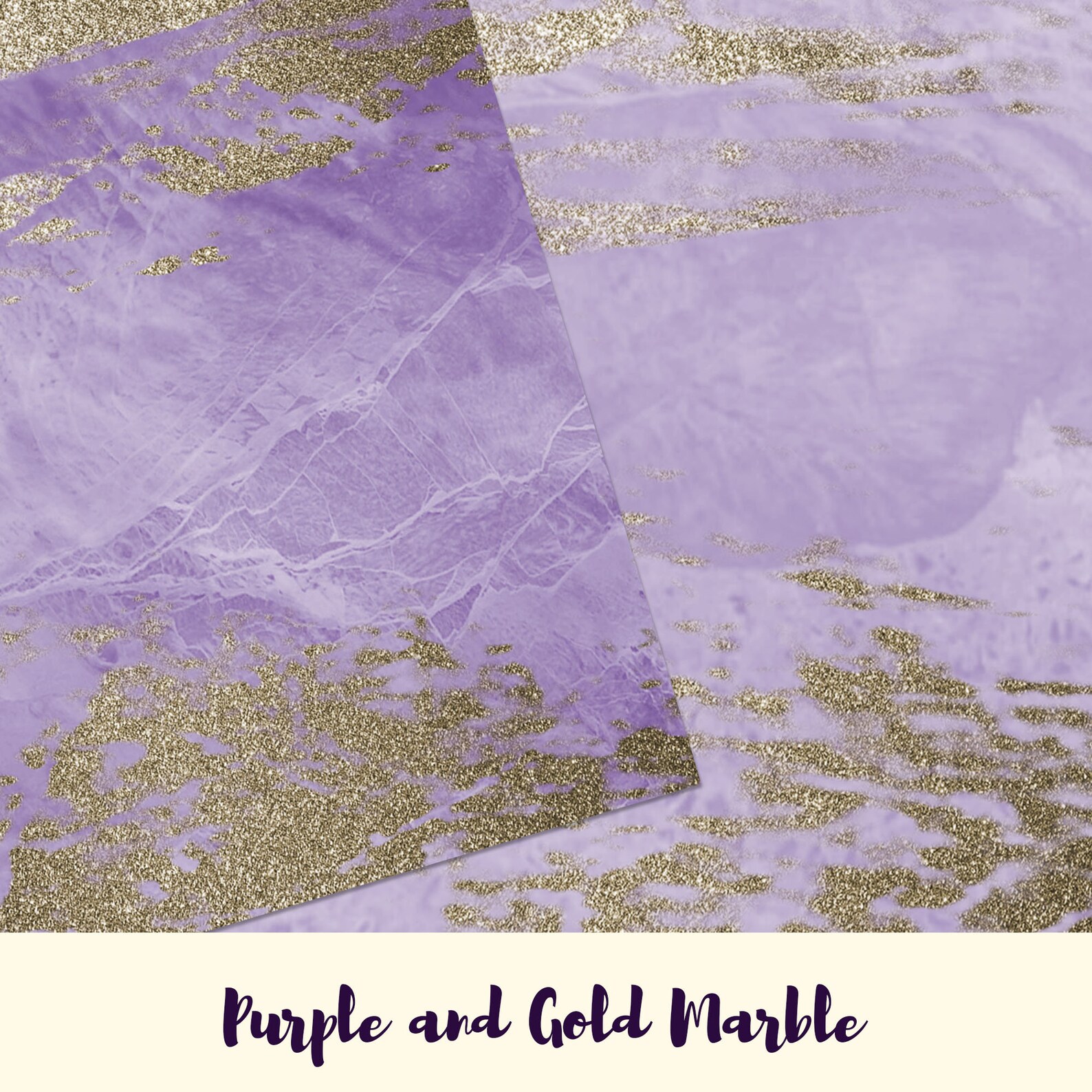 Valentine Digital Paper Purple and Gold Scrapbook Paper - Etsy