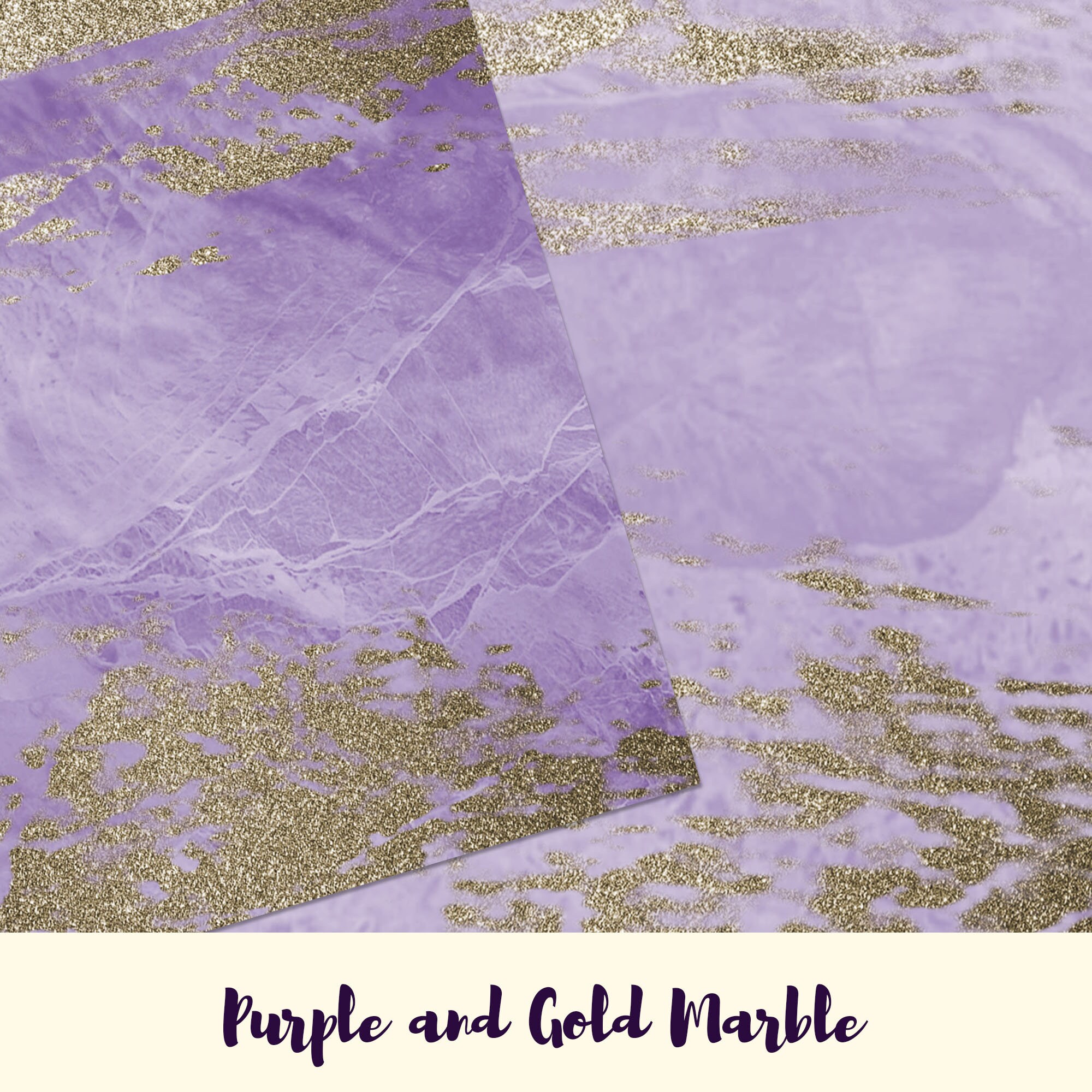 Valentine Digital Paper Purple and Gold Scrapbook Paper - Etsy