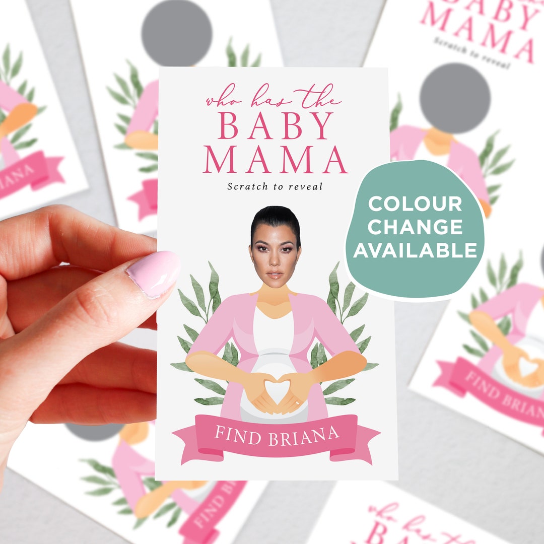 DIGITAL DOWNLOAD Who Has the Baby Mama | Baby Shower Game - Etsy