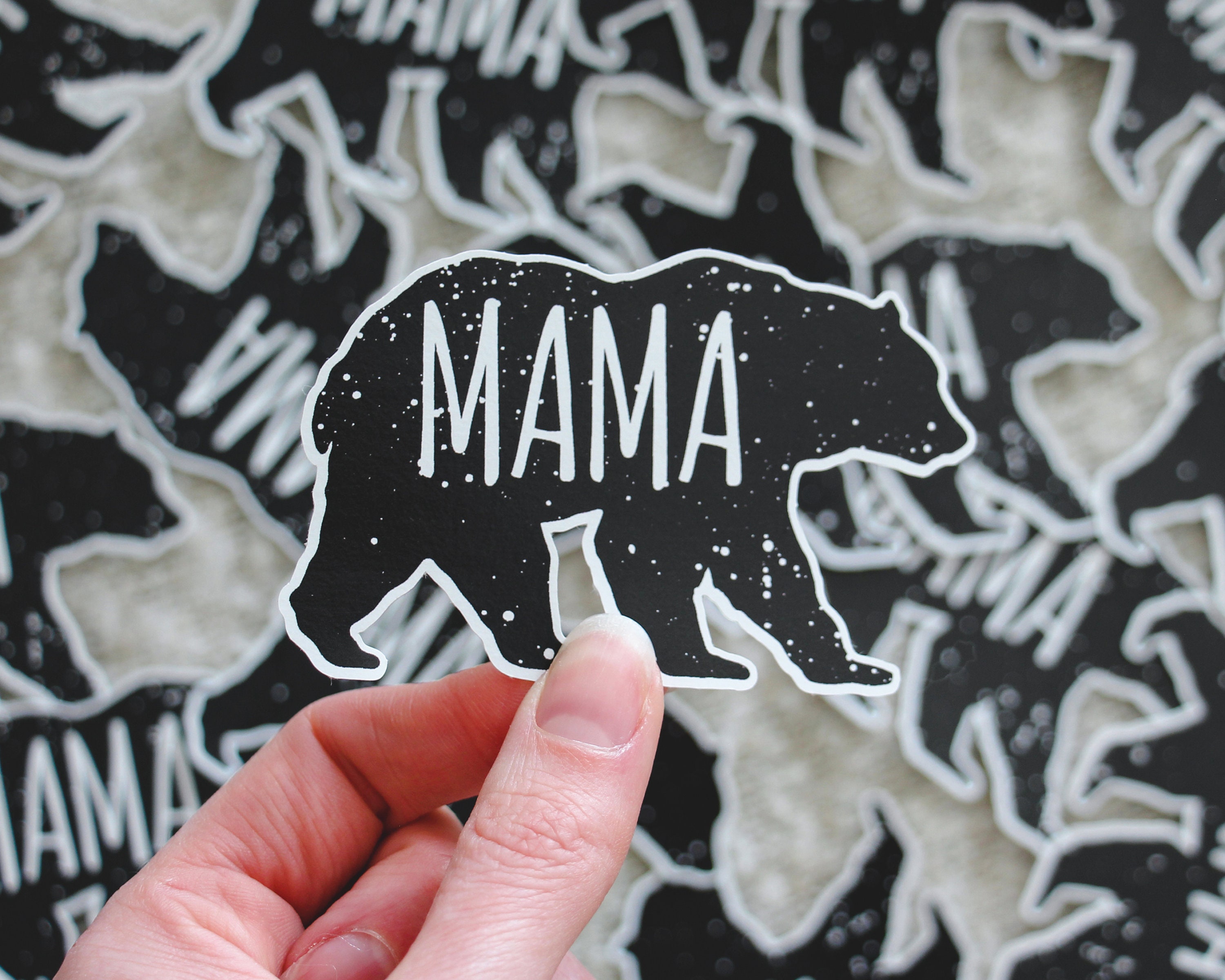 Mama Bear Sticker Vinyl Sticker | Etsy