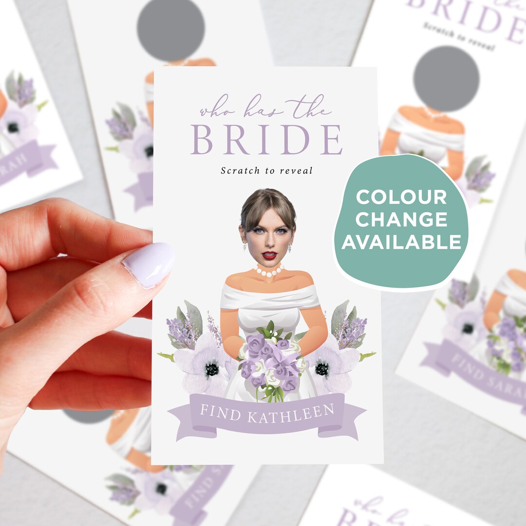 DIGITAL DOWNLOAD Who Has the Bride | Bridal Shower Game | Bachelorette ...