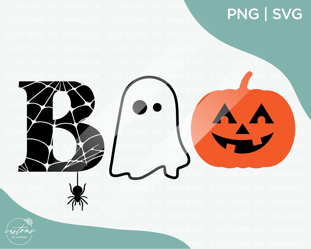 Halloween Boo Digital Download | PNG | SVG | Cricut | Silhouette ...