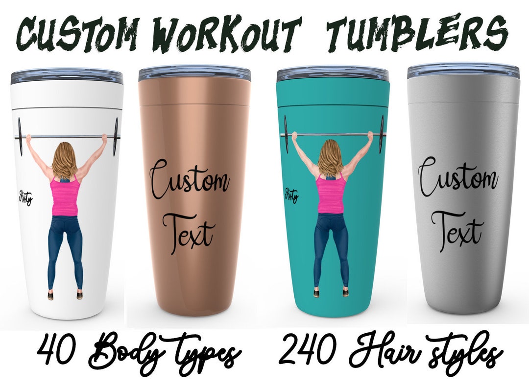 Custom Fitness Tumbler, Workout Tumblers, Crossfit Tumbler, Gift for ...