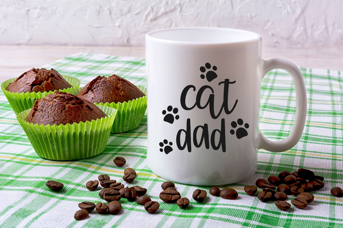 Personalized Cat Dad Mug Fathers Day Mug Custom Cat Mug Cat - Etsy