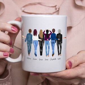 6 Best Friend, 6 Friends Mug, Best Friends Mug, 6 Sisters Mug, 6 Girls ...