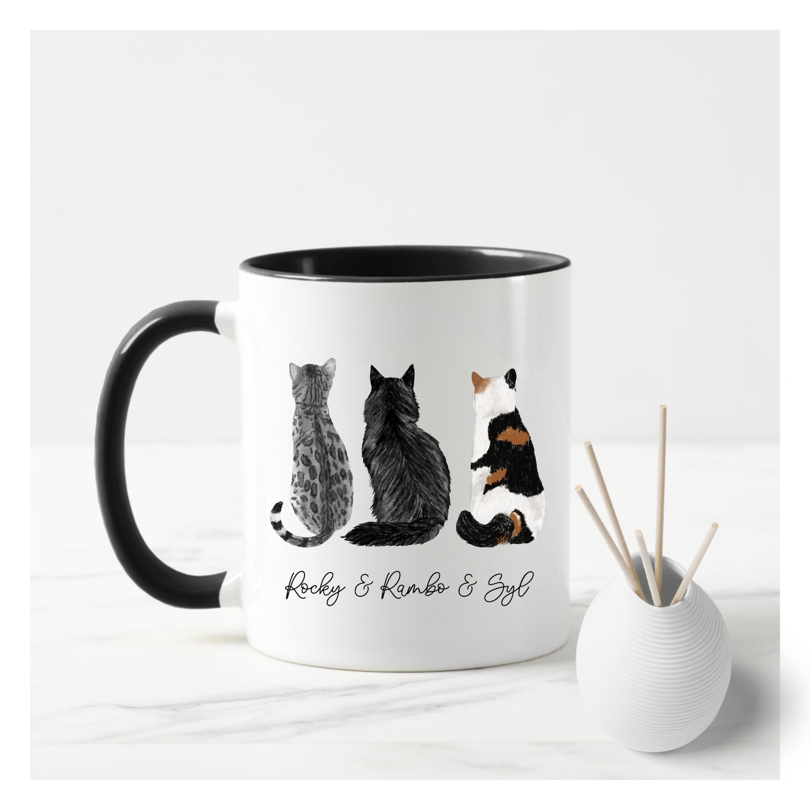 Personalized Cat Dad Mug Fathers Day Mug Custom Cat Mug Cat - Etsy