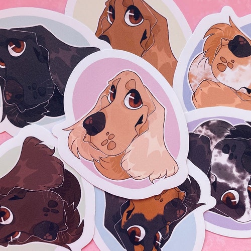 American Cocker Spaniel Sticker Chibi Puppy Dog Vinyl - Etsy Canada