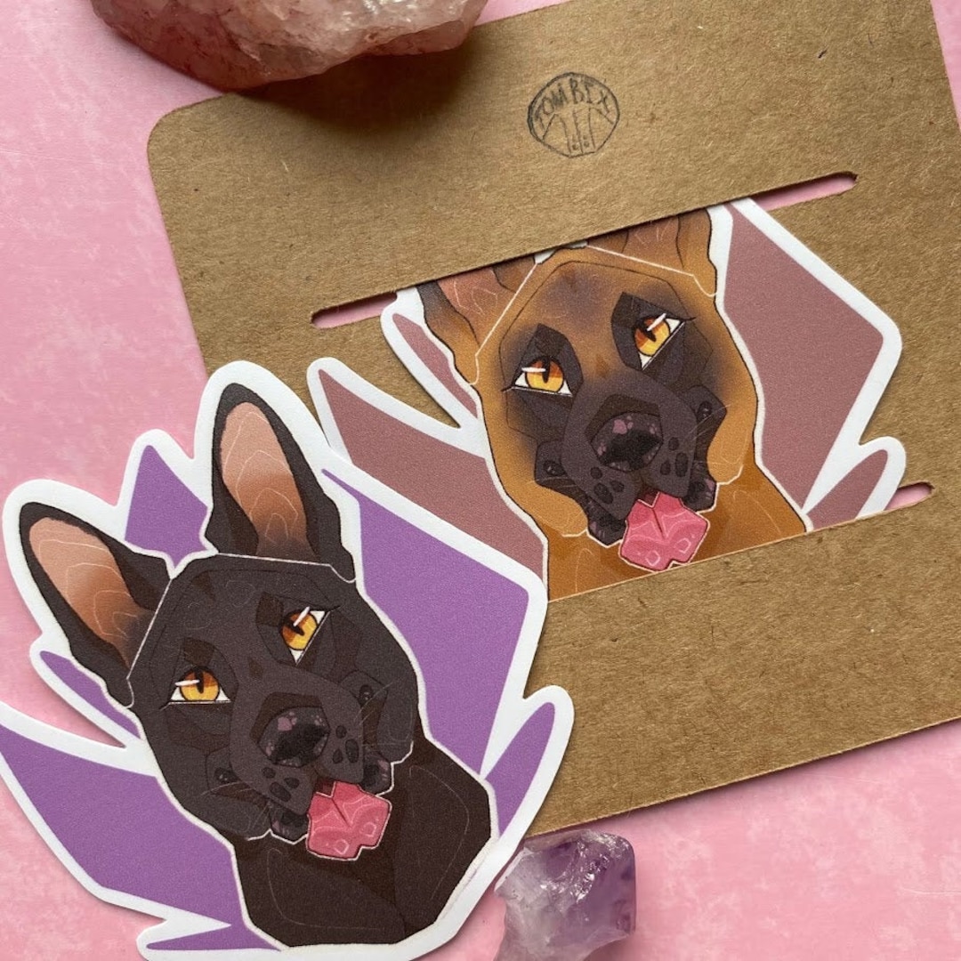 Belgian Malinois Matte Vinyl Stickers - Etsy