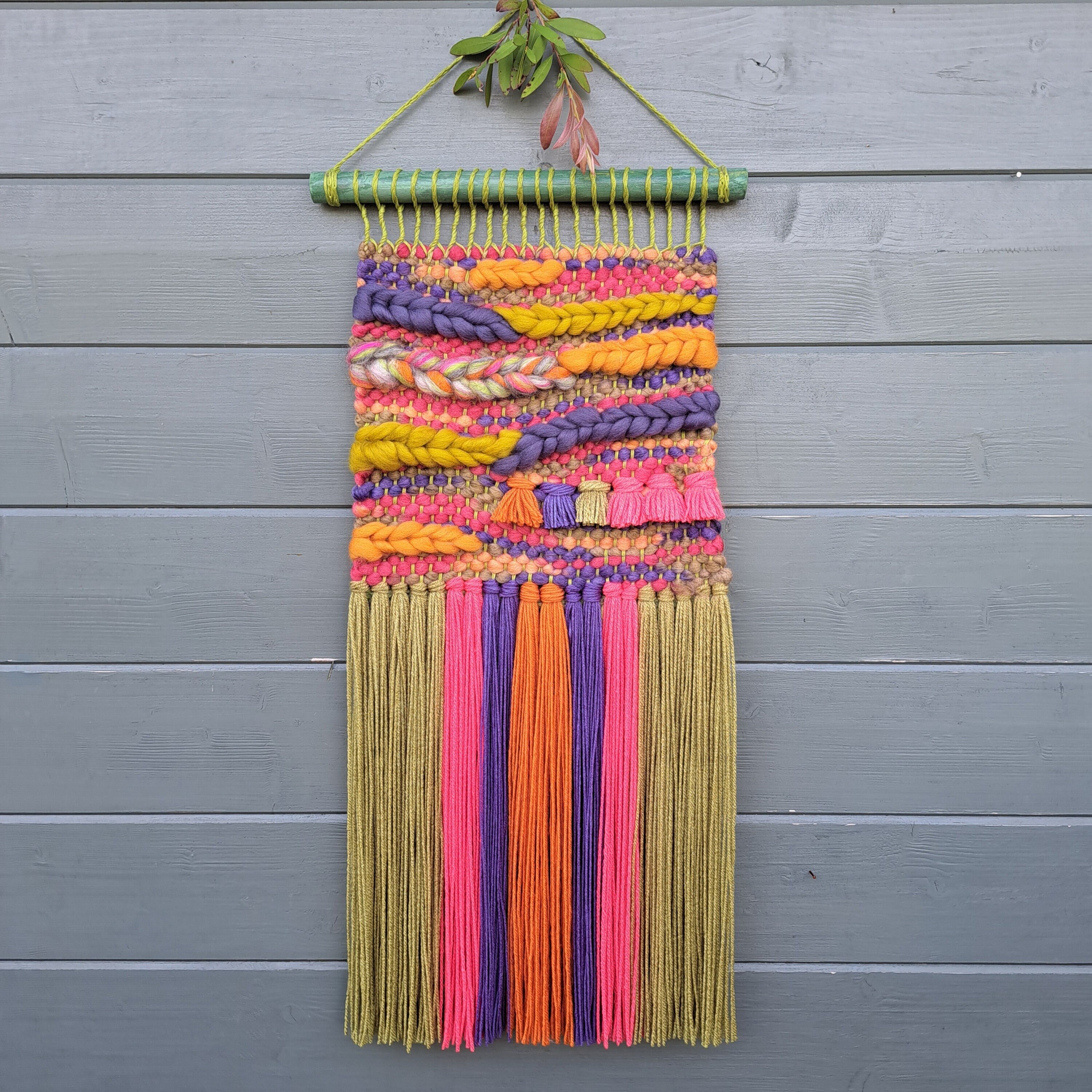 Rainbow Woven Wall Hanging/weave. Looks Good in Any Room. - Etsy