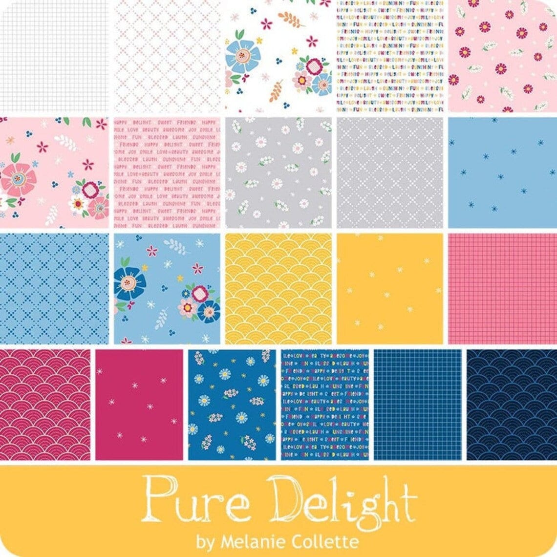 Riley Blake's pure Delight Quilt Fabric Collection by Melanie Collette ...