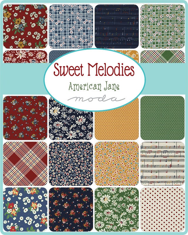 Moda's "sweet Melodies" by American Jane Quilt Fabric Collection, Sold ...