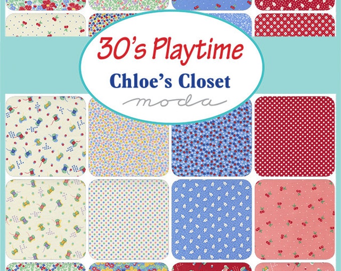 30s Playtime by Linzee Kull Mccray for Moda Baby Quilt TOP Only ...