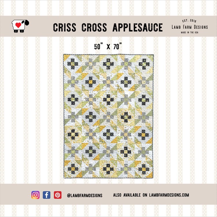 Criss Cross Applesauce Quilt Pattern by Jennie Jo Lamb for Lamb Farm Designs - Etsy