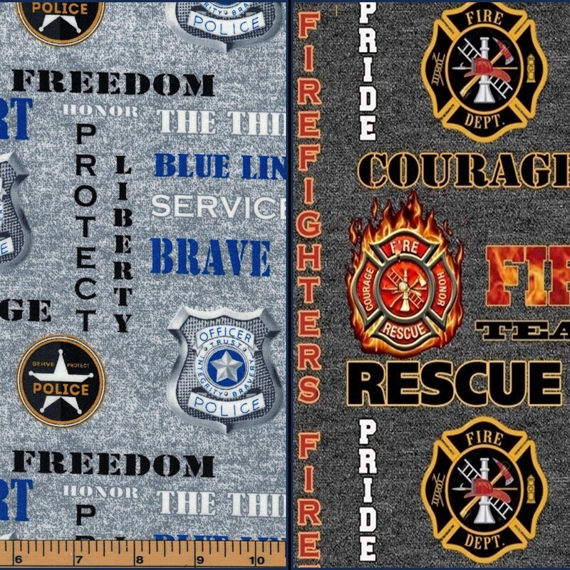 Fireman Fabric - Etsy