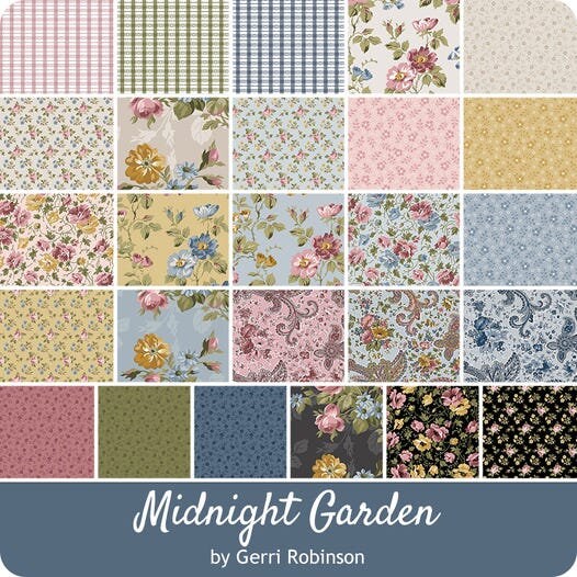 Riley Blake's midnight Garden Quilt Fabric Collection by Gerri Robinson ...