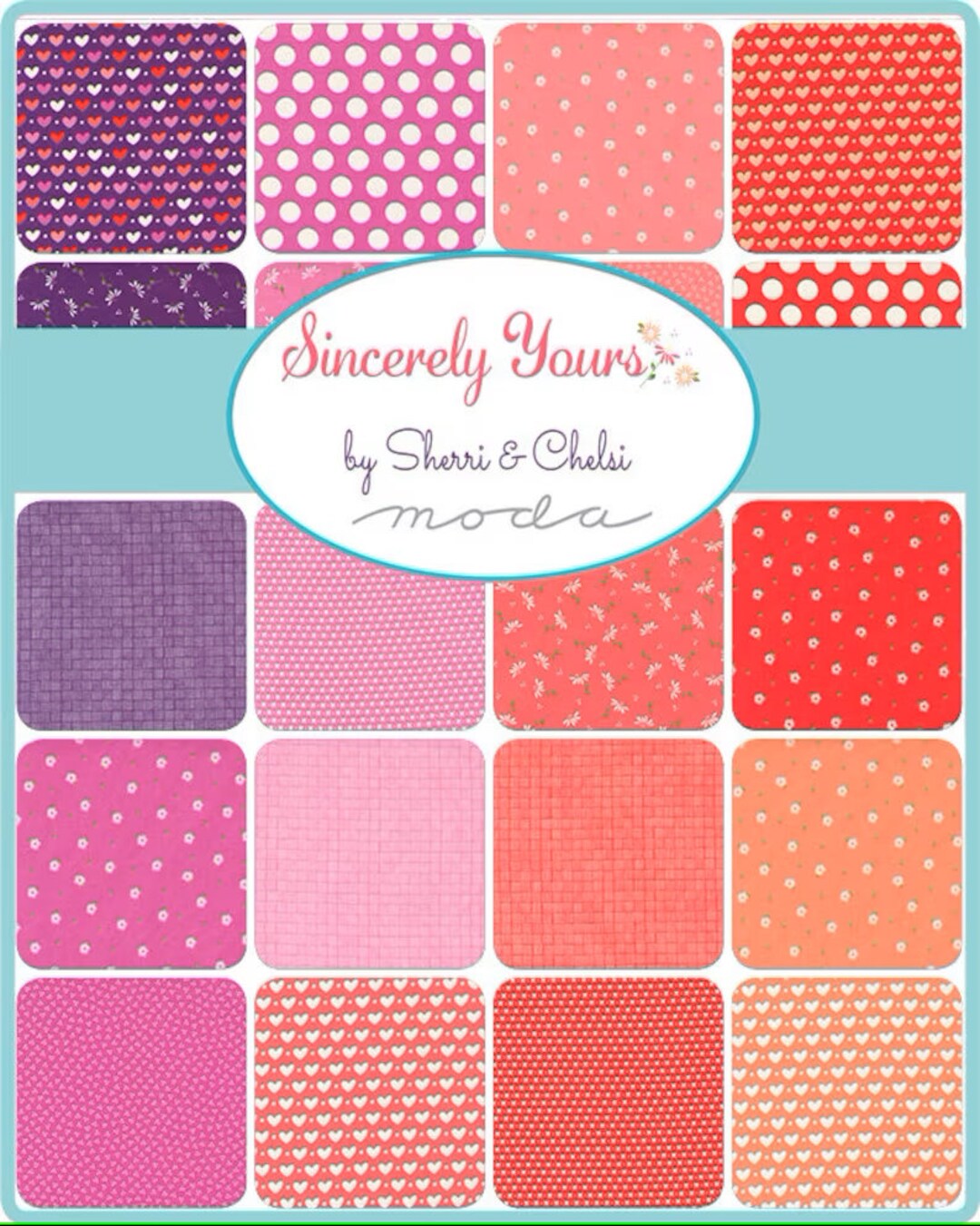 Moda's "sincerely Yours" by Sherri and Chelsi, Quilt Fabric ONE YARD ...