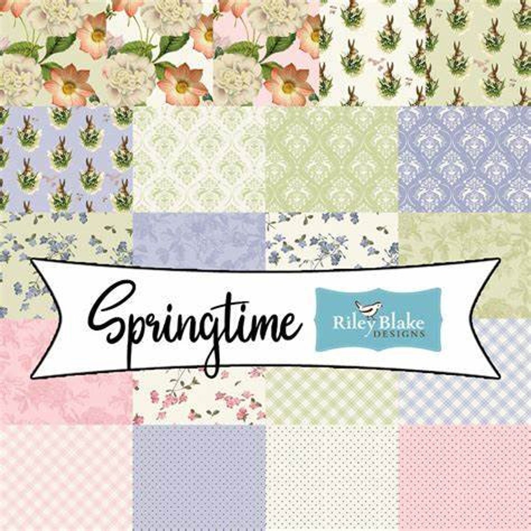 Riley Blake's "springtime" Quilt Fabric Collection by My Mind's Eye ...