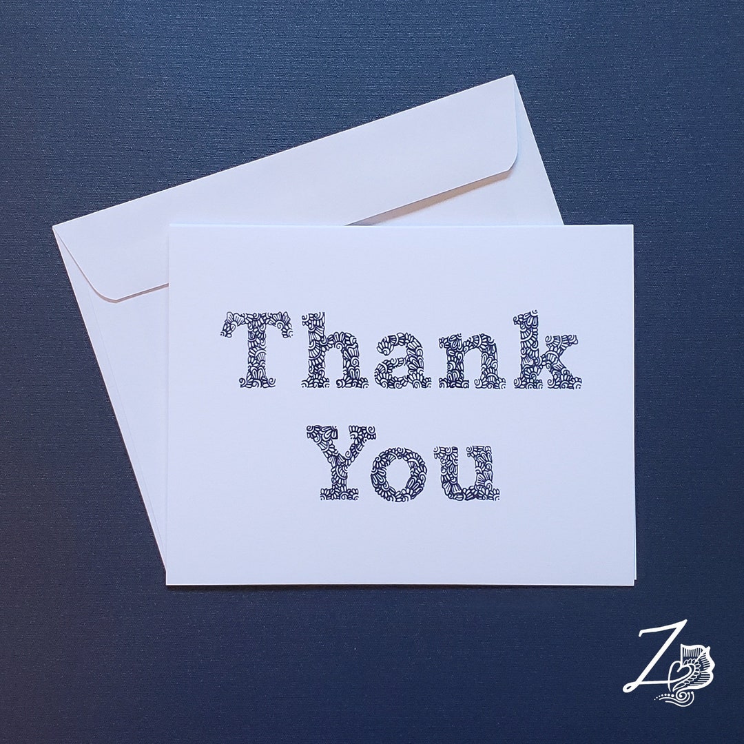 Roman Thank You Card Thank You Thanks Thankful Grateful - Etsy