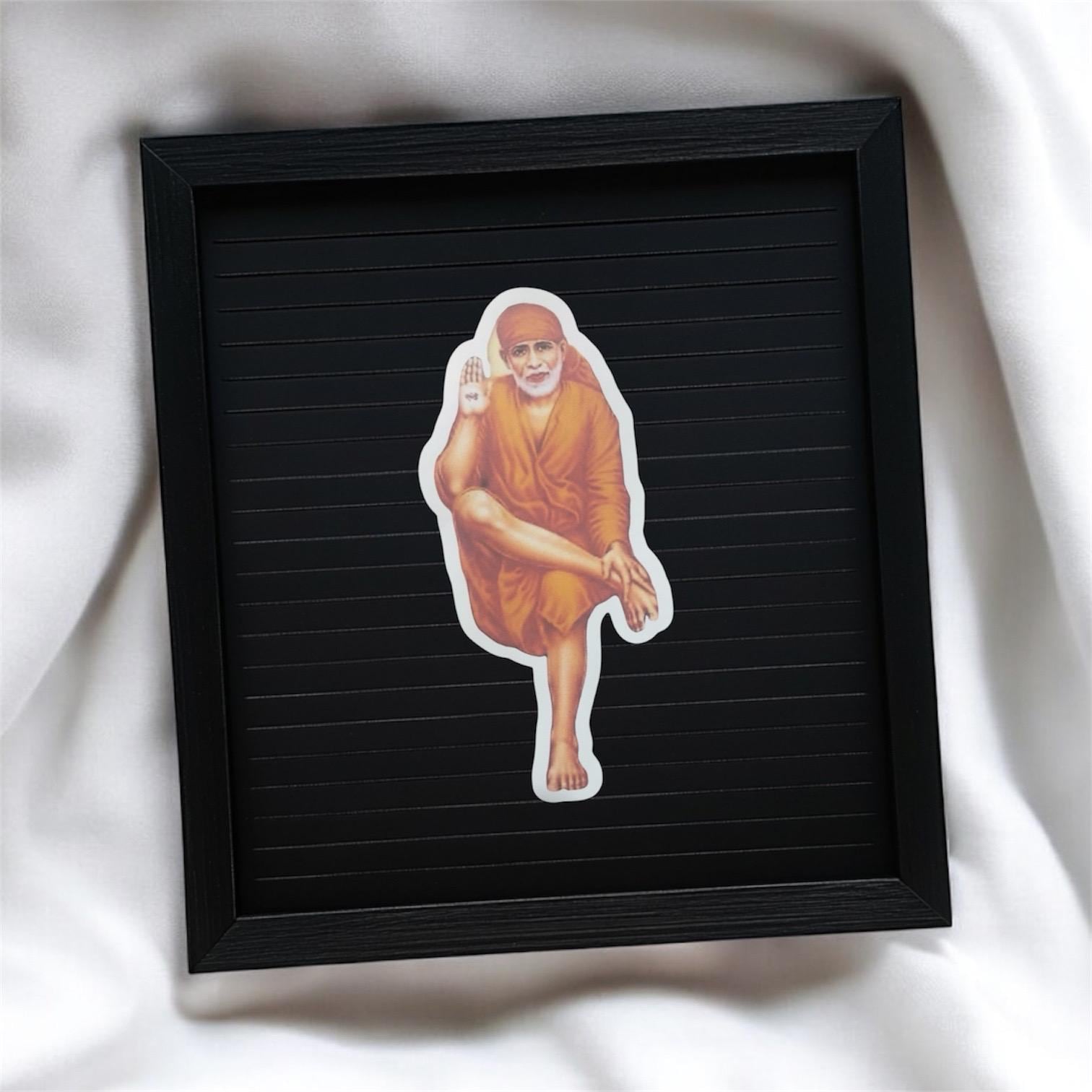 Shirdi Saibaba Vinyl Sticker for Laptop/window/pooja Room/return Gift ...