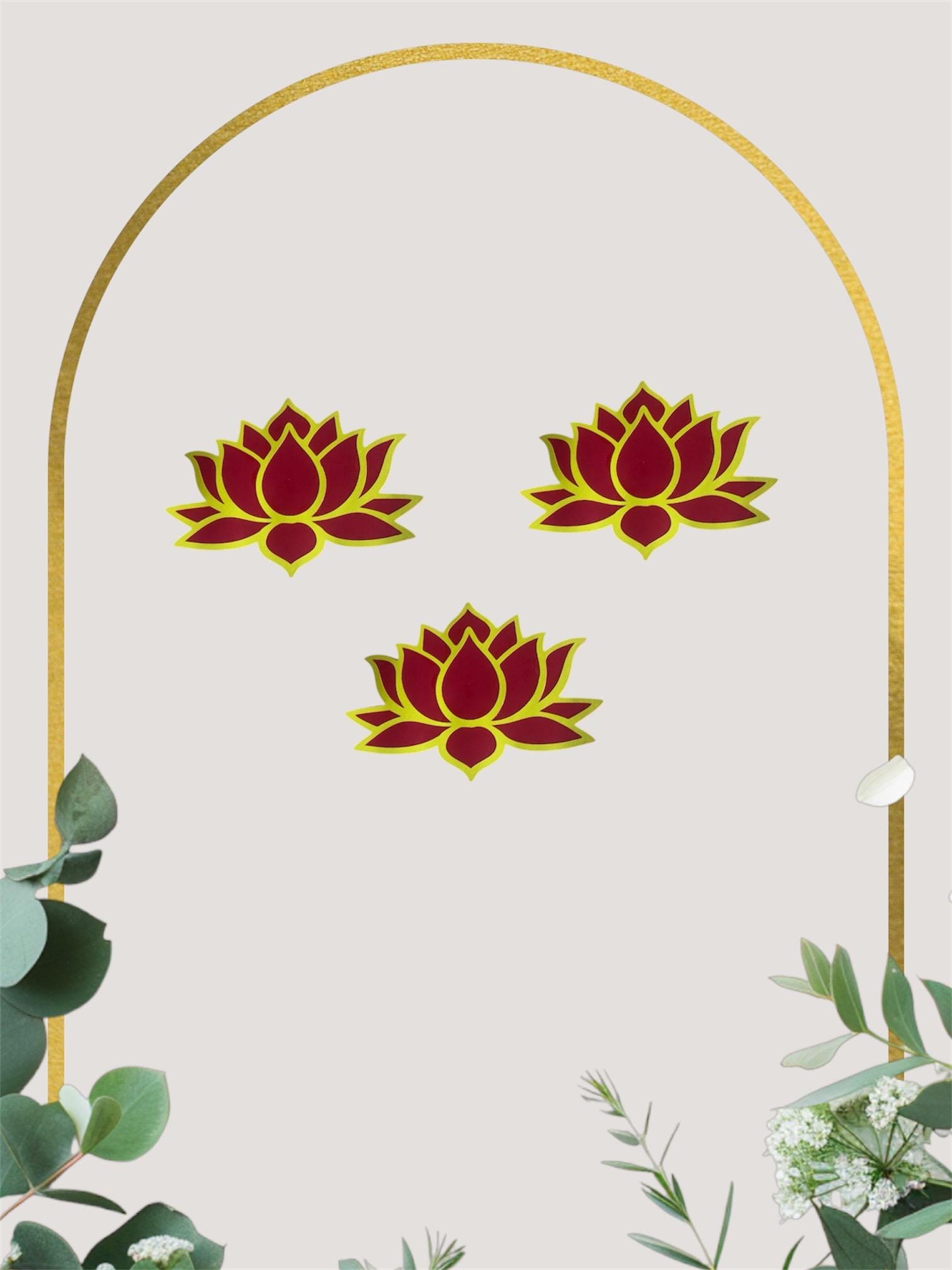 Lotus Garland Cutouts for Pooja Room Decor/mandir Decor/wall Decor ...