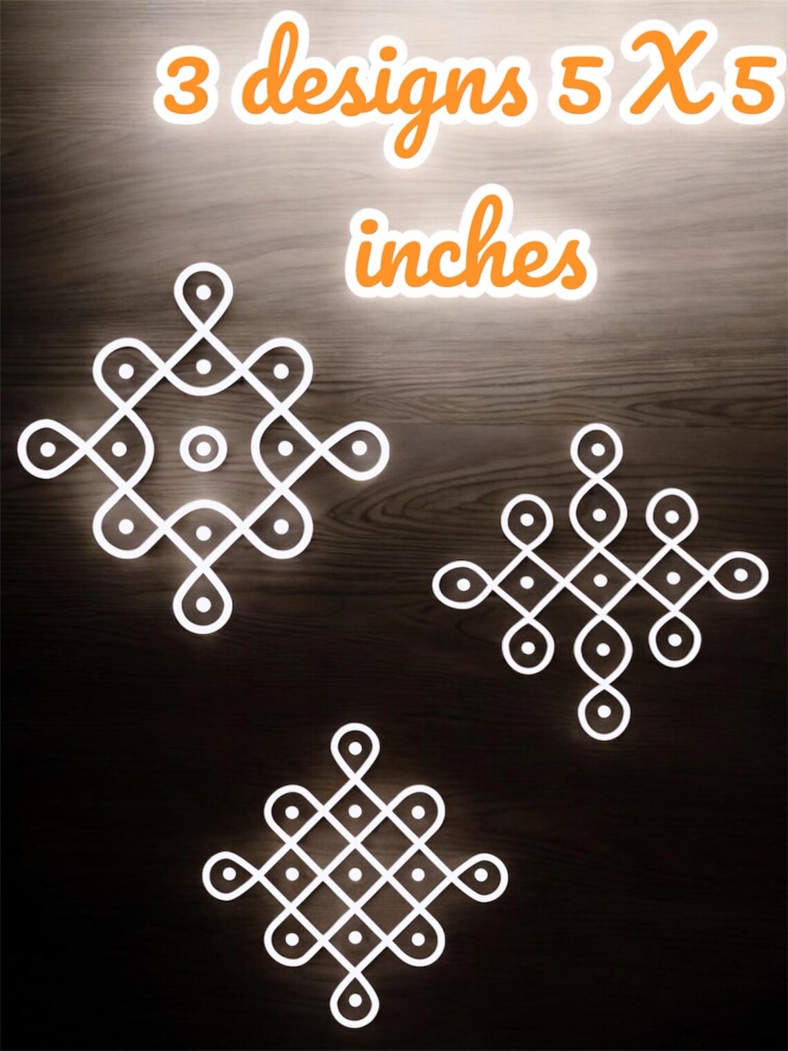 Various Kolam/kolam Border Vinyl Stickers/decals for Pot/pooja Decor ...