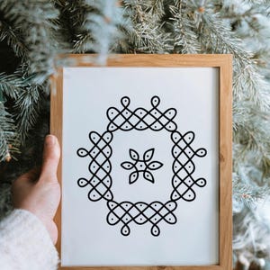 Various Kolam/kolam Border Vinyl Stickers/decals for Pot/pooja Decor ...