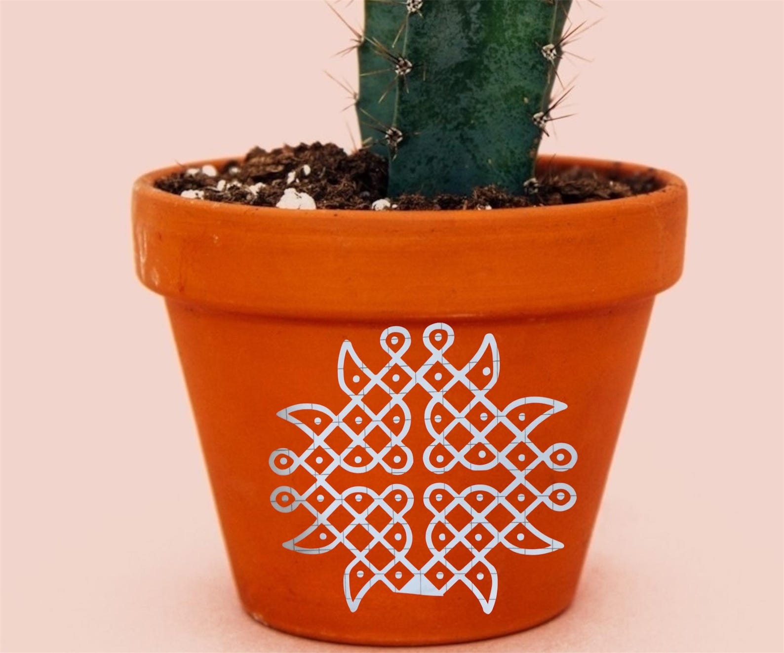 Various Kolam/kolam Border Vinyl Stickers/decals for Pot/pooja Decor ...
