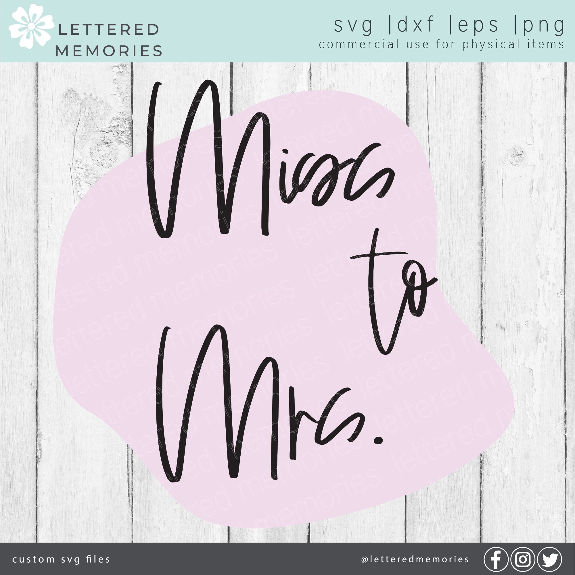 Miss To Mrs Svg Miss Svg Mrs Svg Wedding Svg Etsy Uk