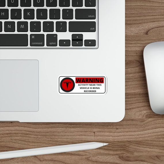 Tesla Sentry Mode Recording Warning Decal Sticker Paper & Party ...