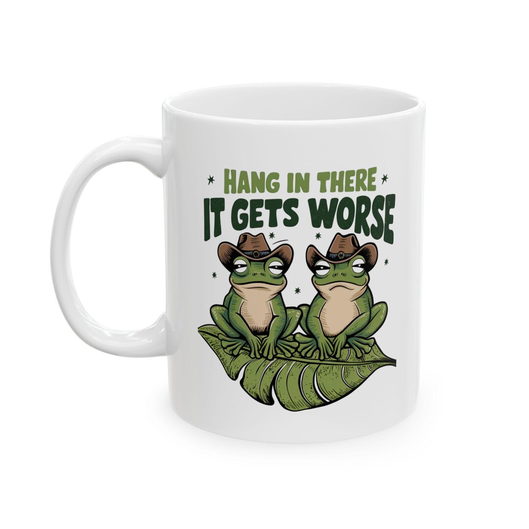 Frog Design Coffee Mug, Office Humor, Sarcastic Ceramic Mug, Gift for ...