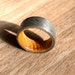 Damascus Ring With Whiskey Barrel Liner, 10mm Chunky Band - Etsy