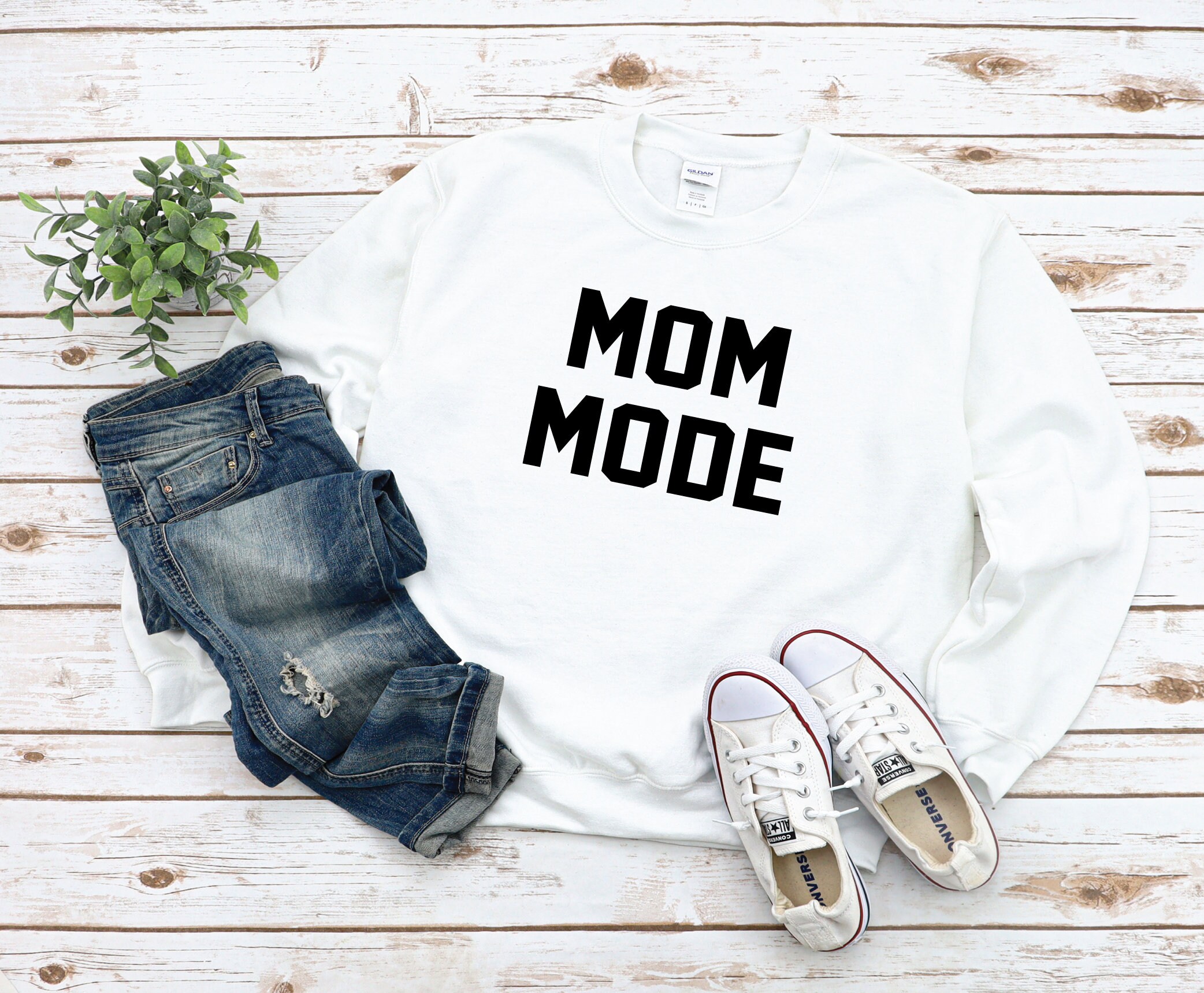 Mom Mode Sweatshirt Cozy Comfy Womens Sweatshirts New Mom Etsy