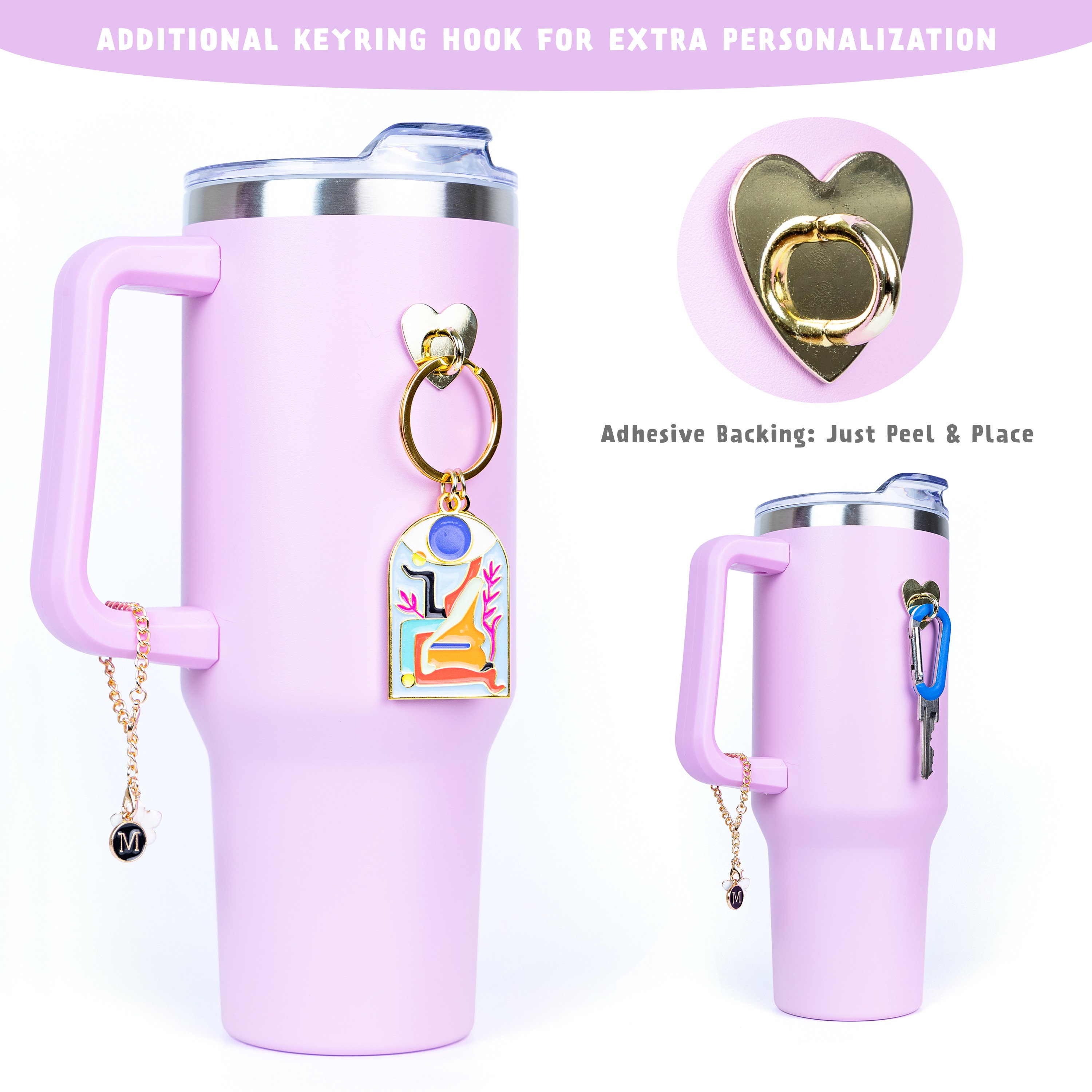 Stanley Cup Water Bottle Charms With Keyring Holder. Stanley ...