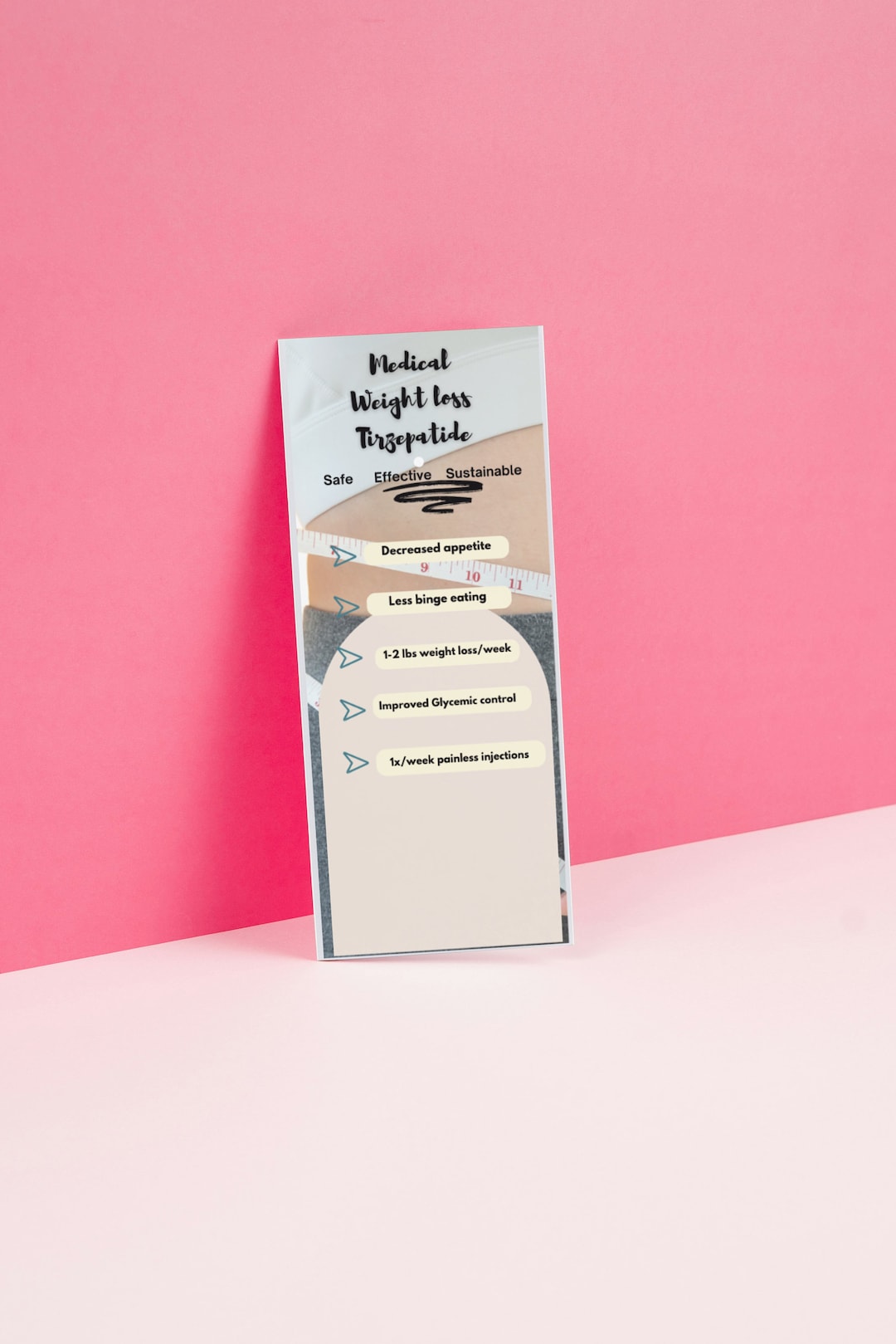 Tirzepatide, Semaglutide, GIP, GLP1, Rack Card, Brochure Card for ...