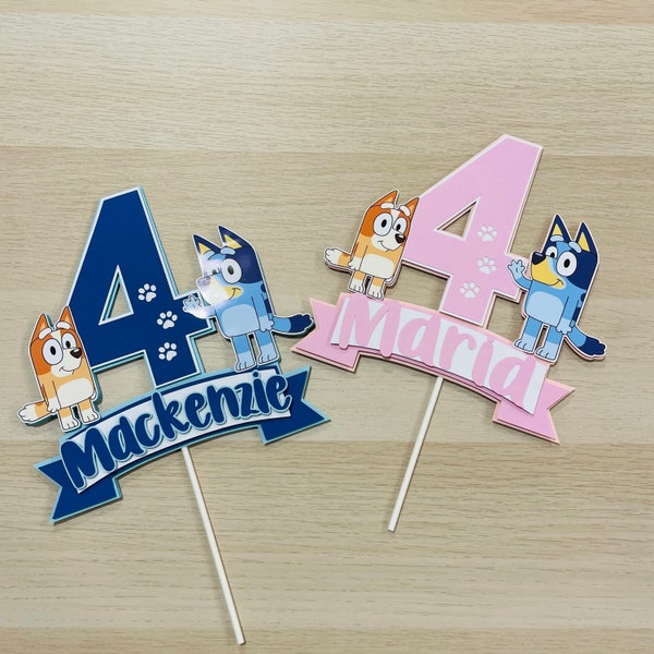 Bluey Cake Topper - Etsy