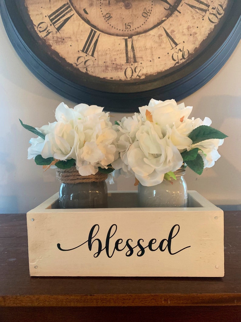 Farmhouse Centerpiece Box Decor - Etsy