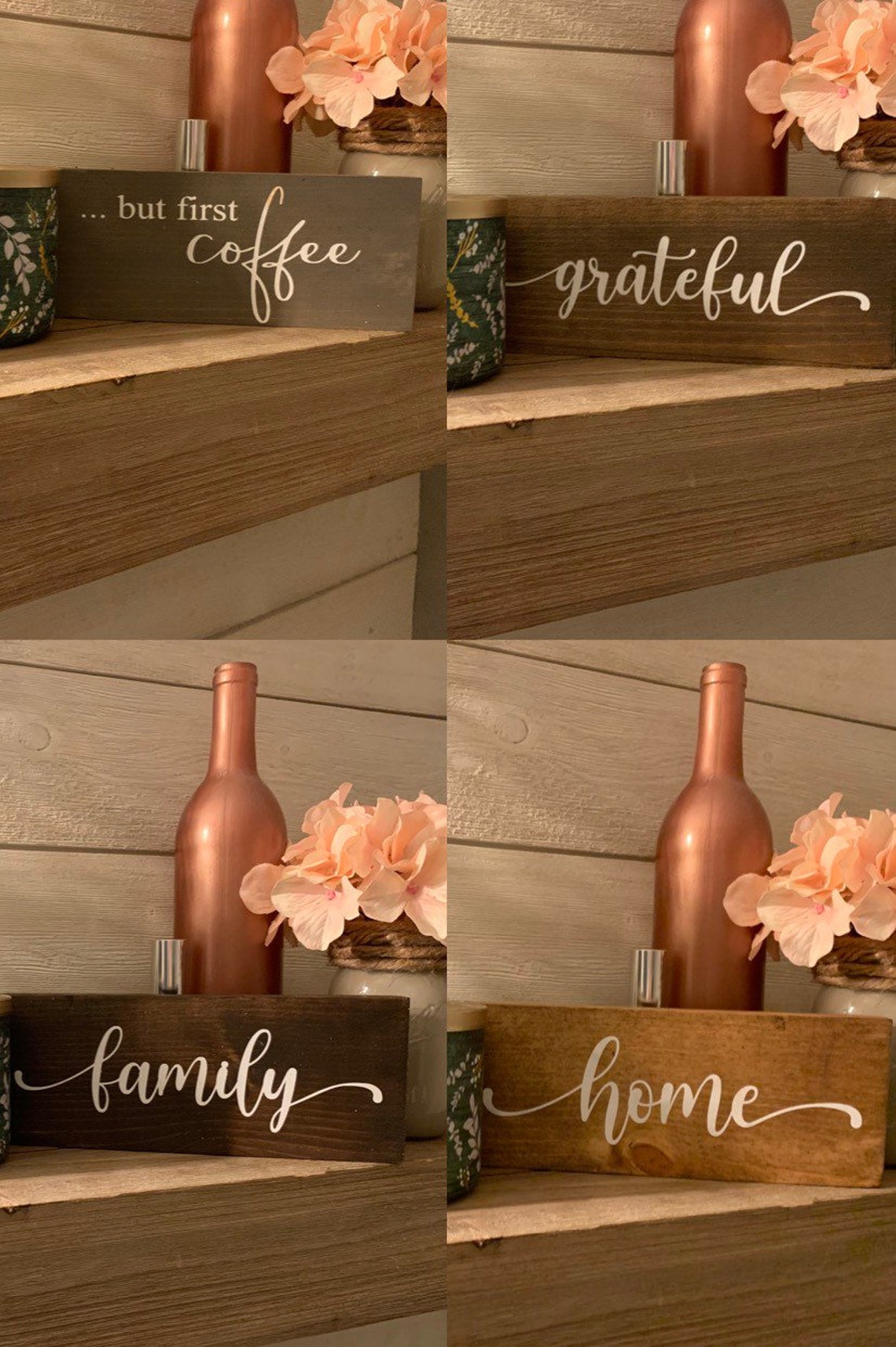 Farmhouse Style Small Shelf Sign | Etsy