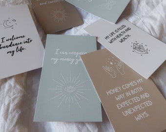 30 Printable Money Affirmation Cards Financial Abundance & - Etsy