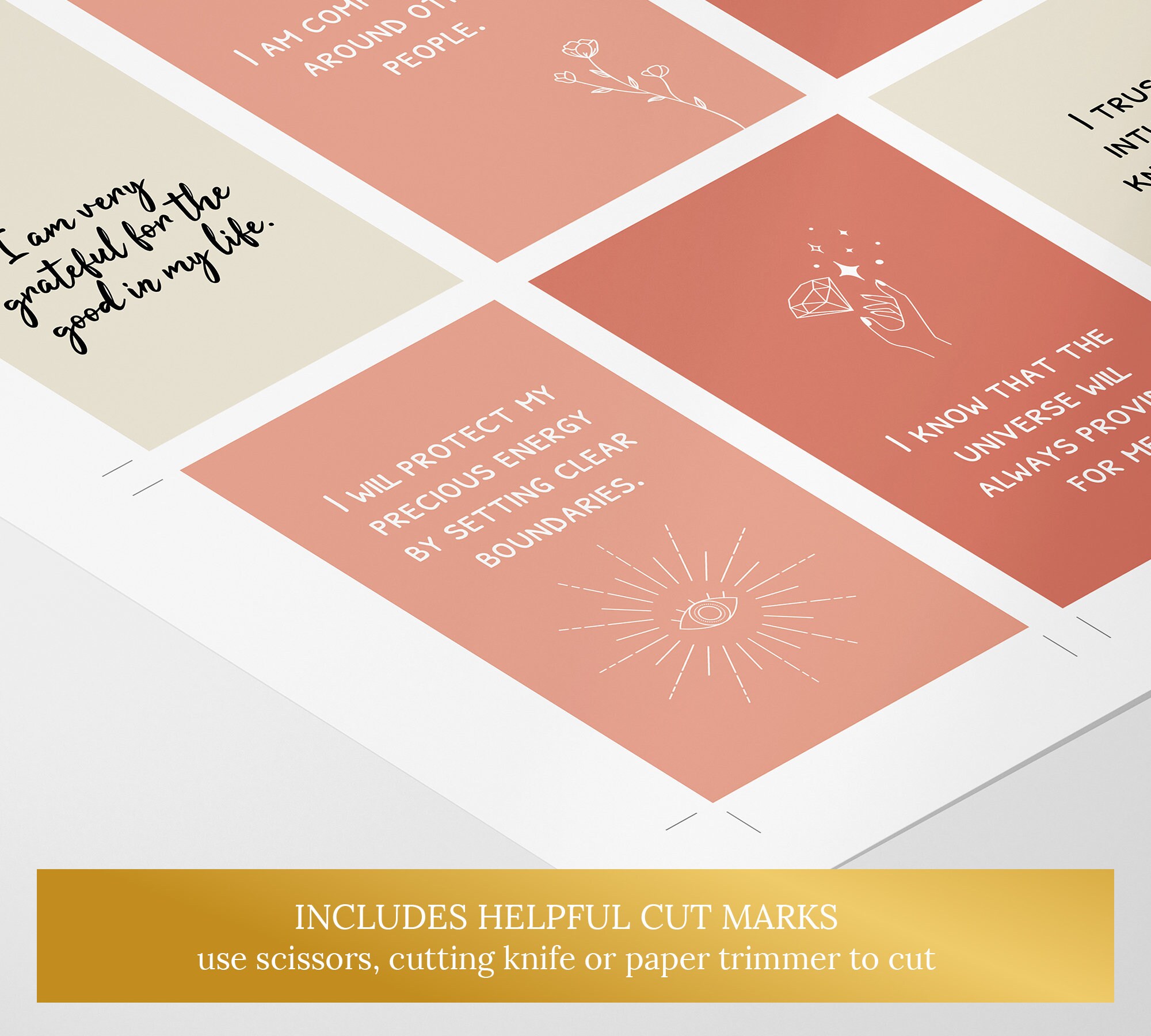 Printable Affirmation Cards, Self Love, Confidence, Daily Affirmations ...