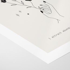 Affirmation Wall Art, Boho Poster Set, Affirmation Poster, Spiritual ...