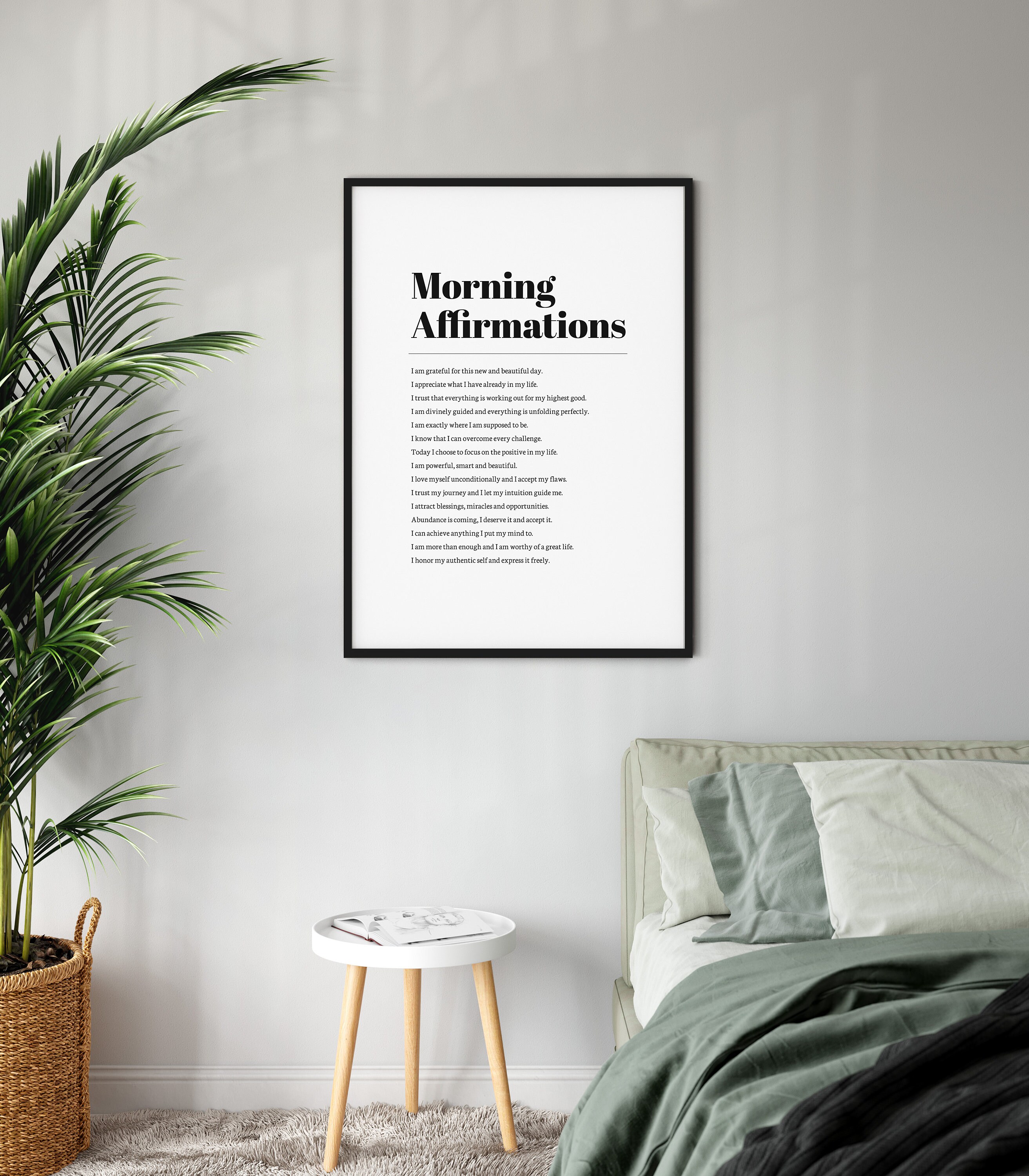 Morning Affirmations, Printable Affirmations, Self Love Affirmations ...