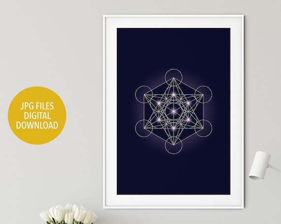 Metatron's Cube Print Metatron's Cube Wall Decor | Etsy