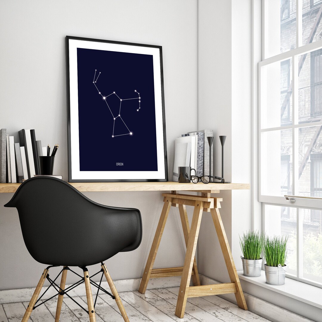 Orion constellation print, orion poster, constellation print, astronomy ...