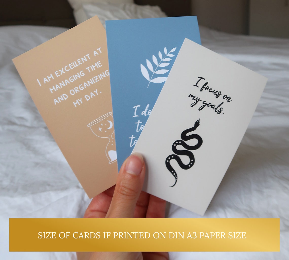 Printable Affirmation Cards Affirmations for Success Daily | Etsy