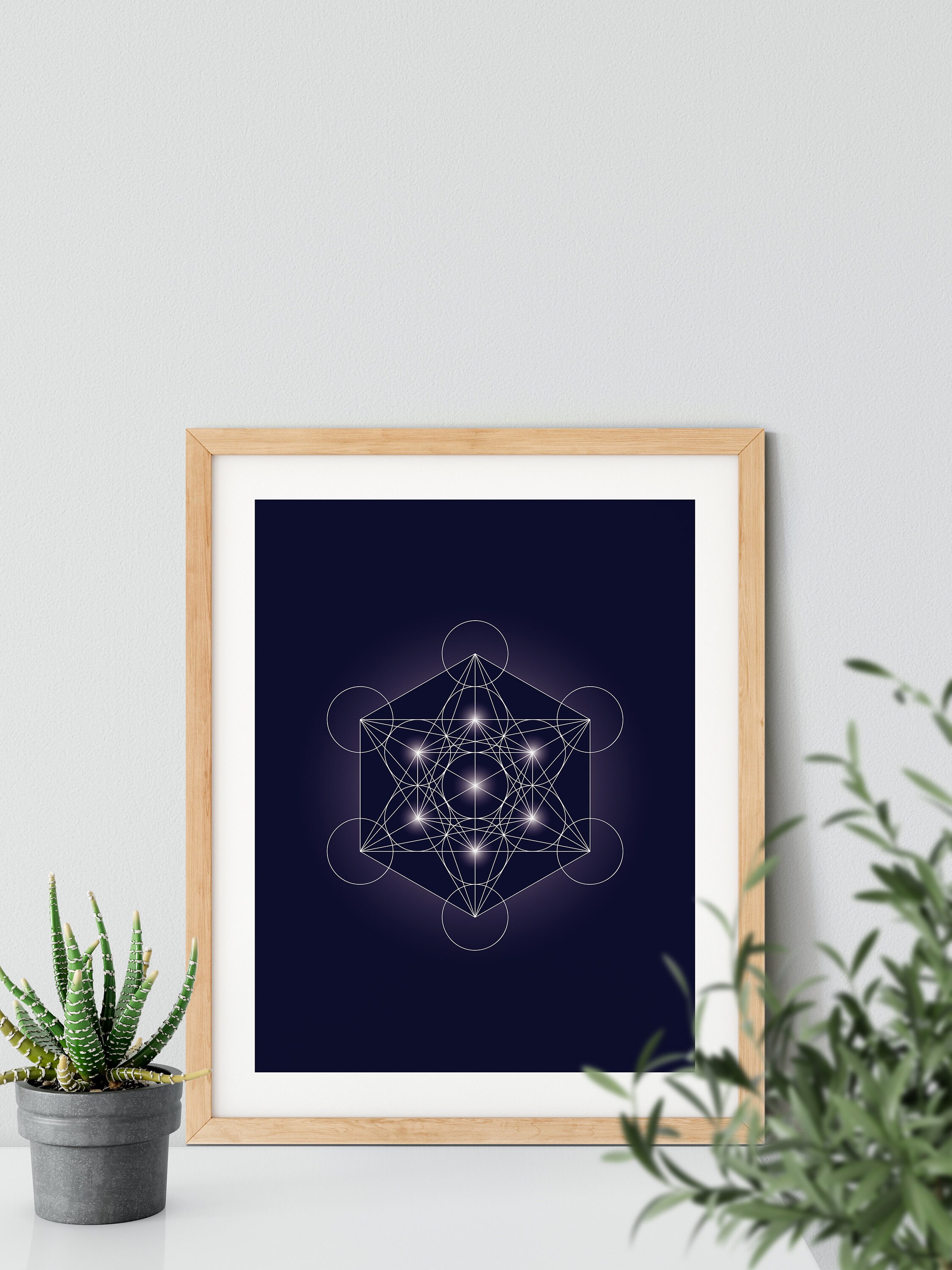 Metatron's Cube Print, Metatron's Cube Wall Decor, Sacred Geometry ...