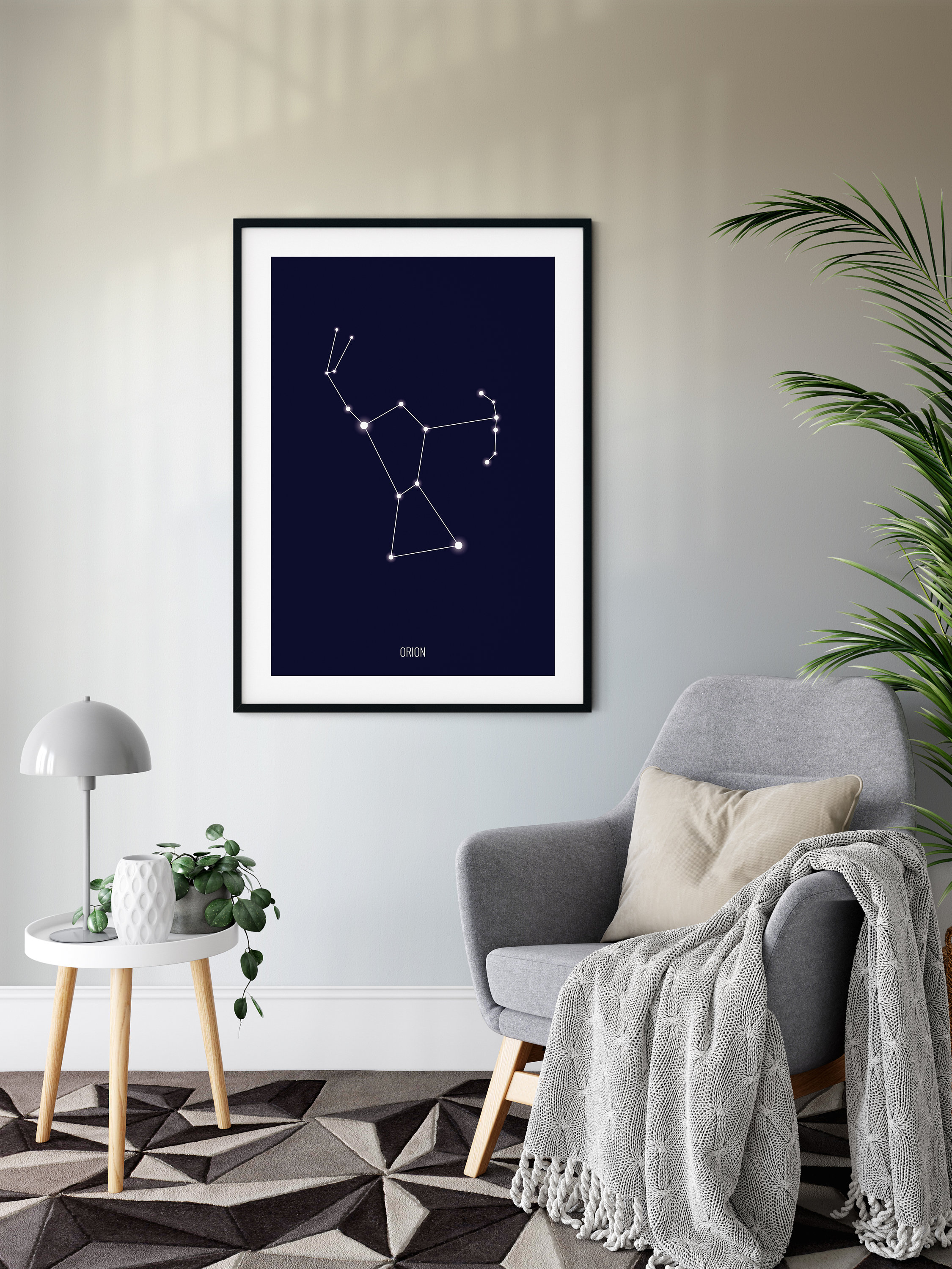 Orion constellation print, orion poster, constellation print, astronomy ...