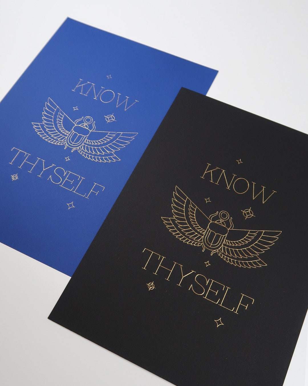 Know Thyself Poster, Gold Poster, Scarab Art, Egypt Art, Scarab ...